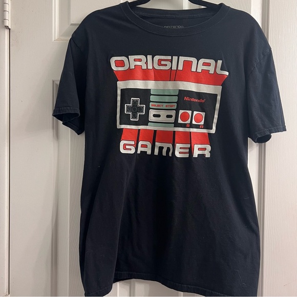 Nintendo | Shirts | Nintendo Black Original Gamer Tshirt | Poshmark